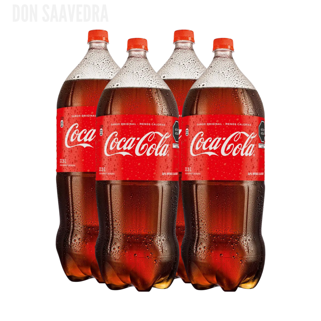 COCA COLA PAQUETE x 4 UND 3L - Grupo Comercial Shark