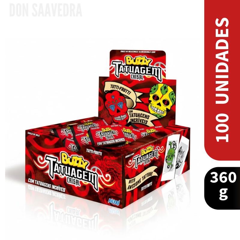 CHICLE TATUAJE BUZZY HOT WHELS X100UNDX20DSP - Grupo Comercial Shark