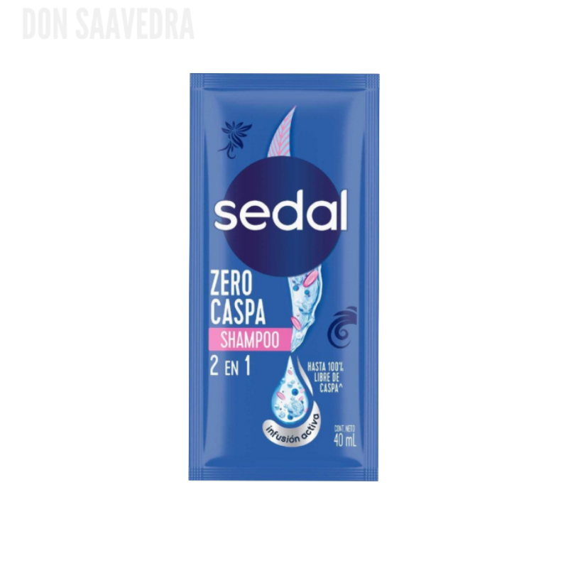 SHAMPOO SEDAL 2-1 CASPA AZUL 45ML 6UND CJA 16TRA - Grupo Comercial Shark